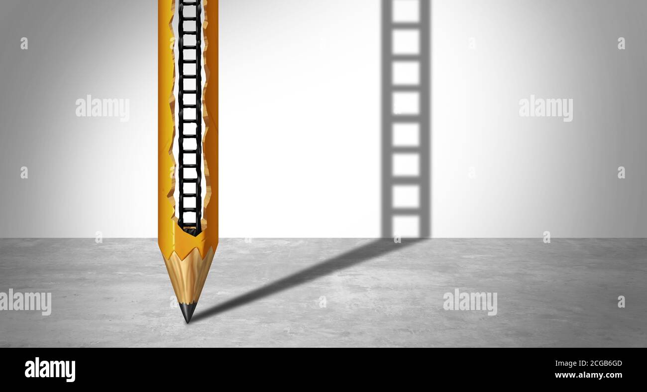 Success creative concept and inner potential to succeed as a carved ...