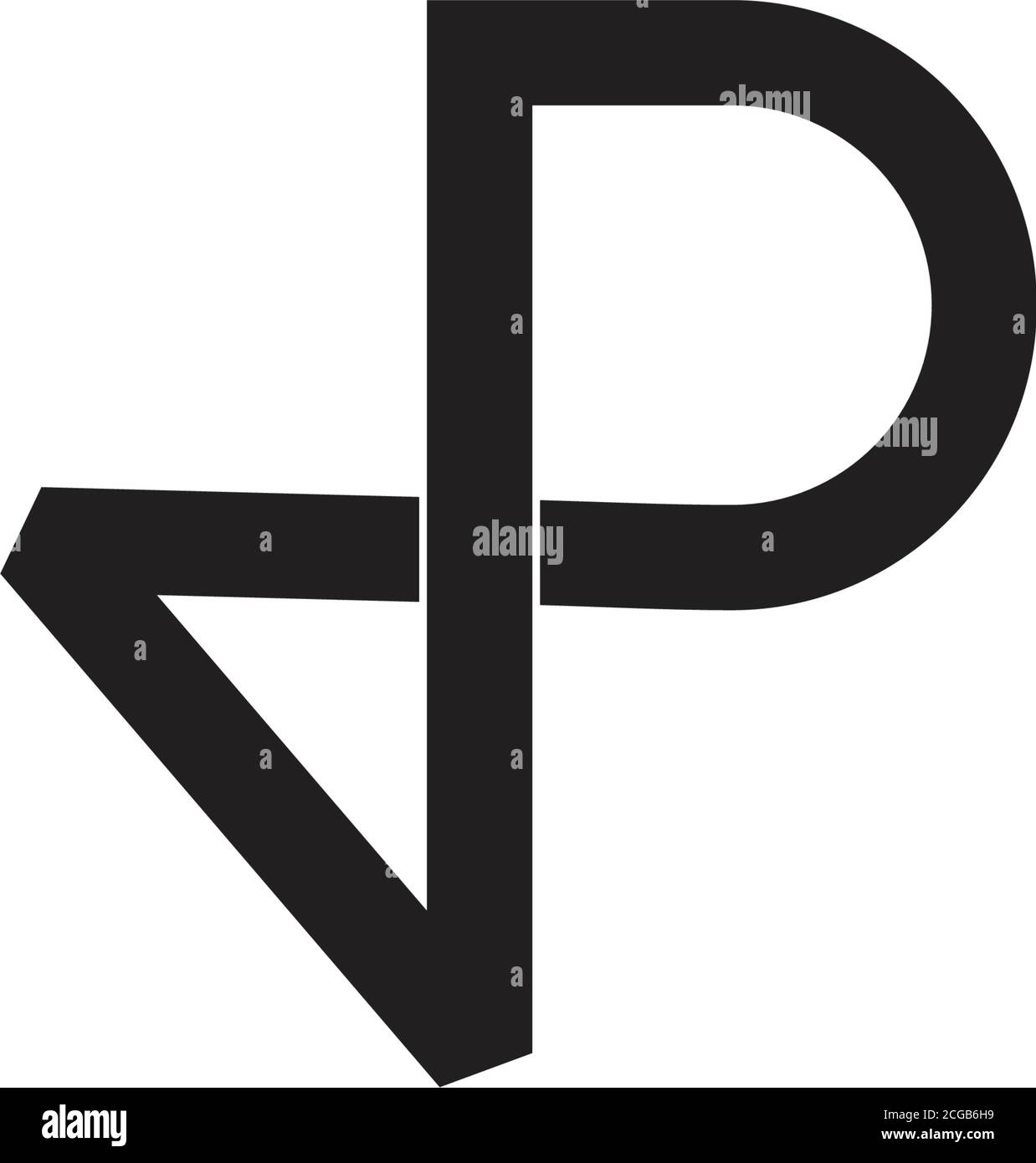letter p infinity simple line logo vector Stock Vector Image & Art - Alamy