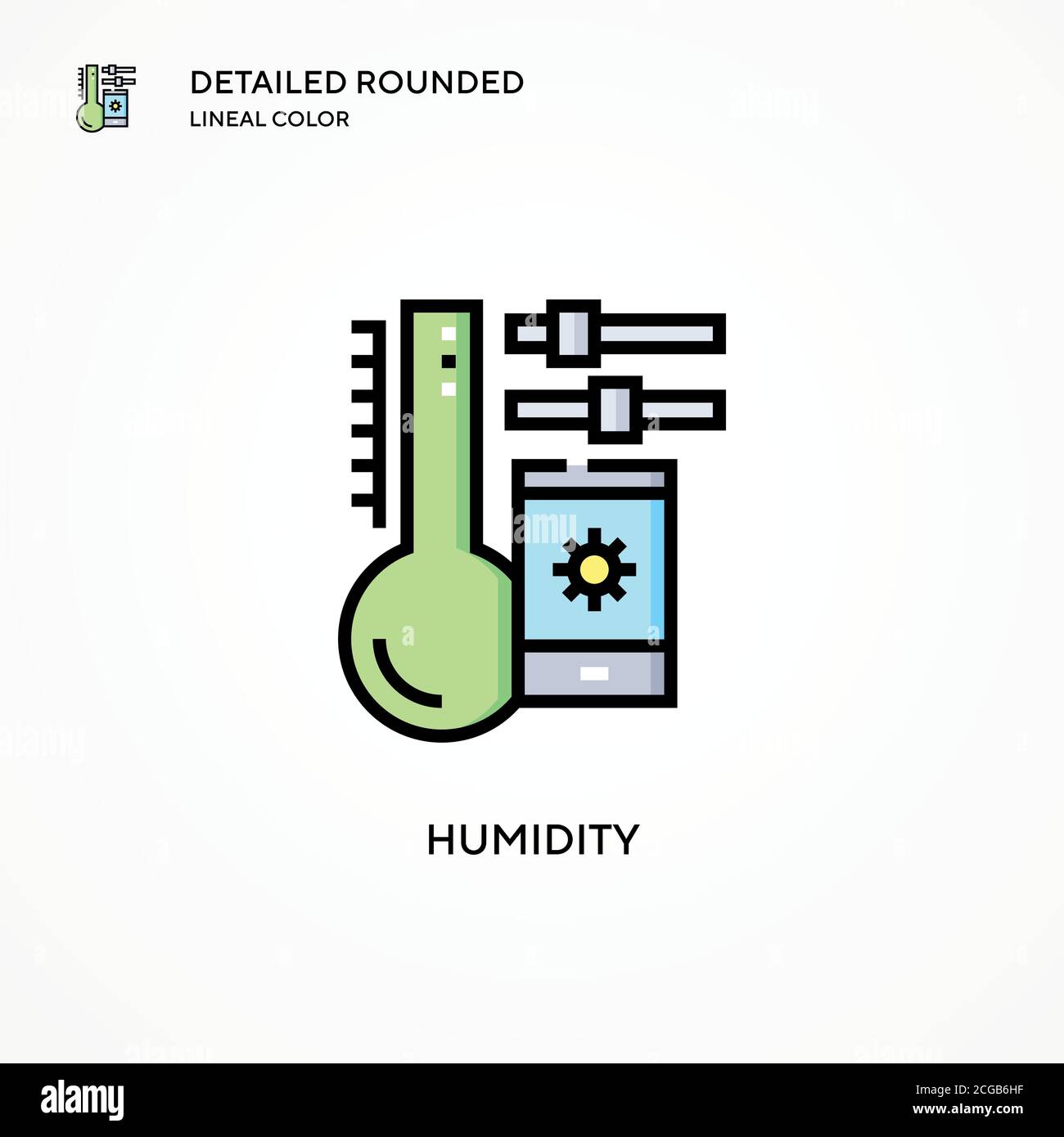 Humidity vector icon. Modern vector illustration concepts. Easy to edit ...