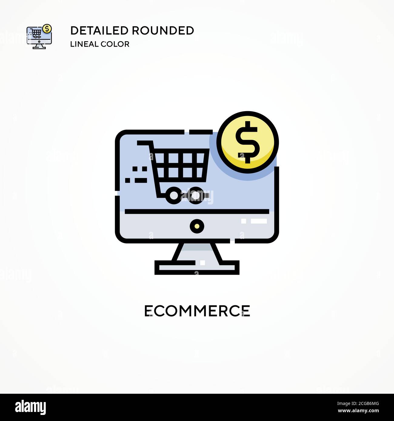 Ecommerce vector icon. Modern vector illustration concepts. Easy to edit and customize Stock ...