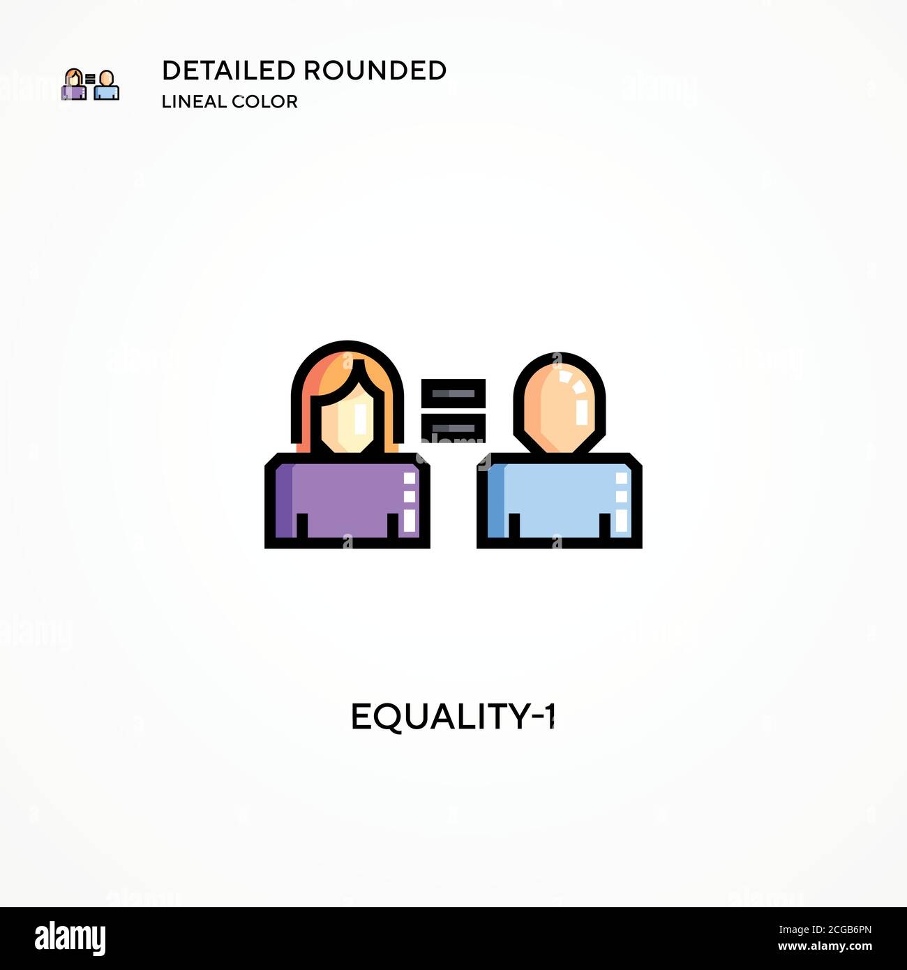 Equality-1 vector icon. Modern vector illustration concepts. Easy to ...