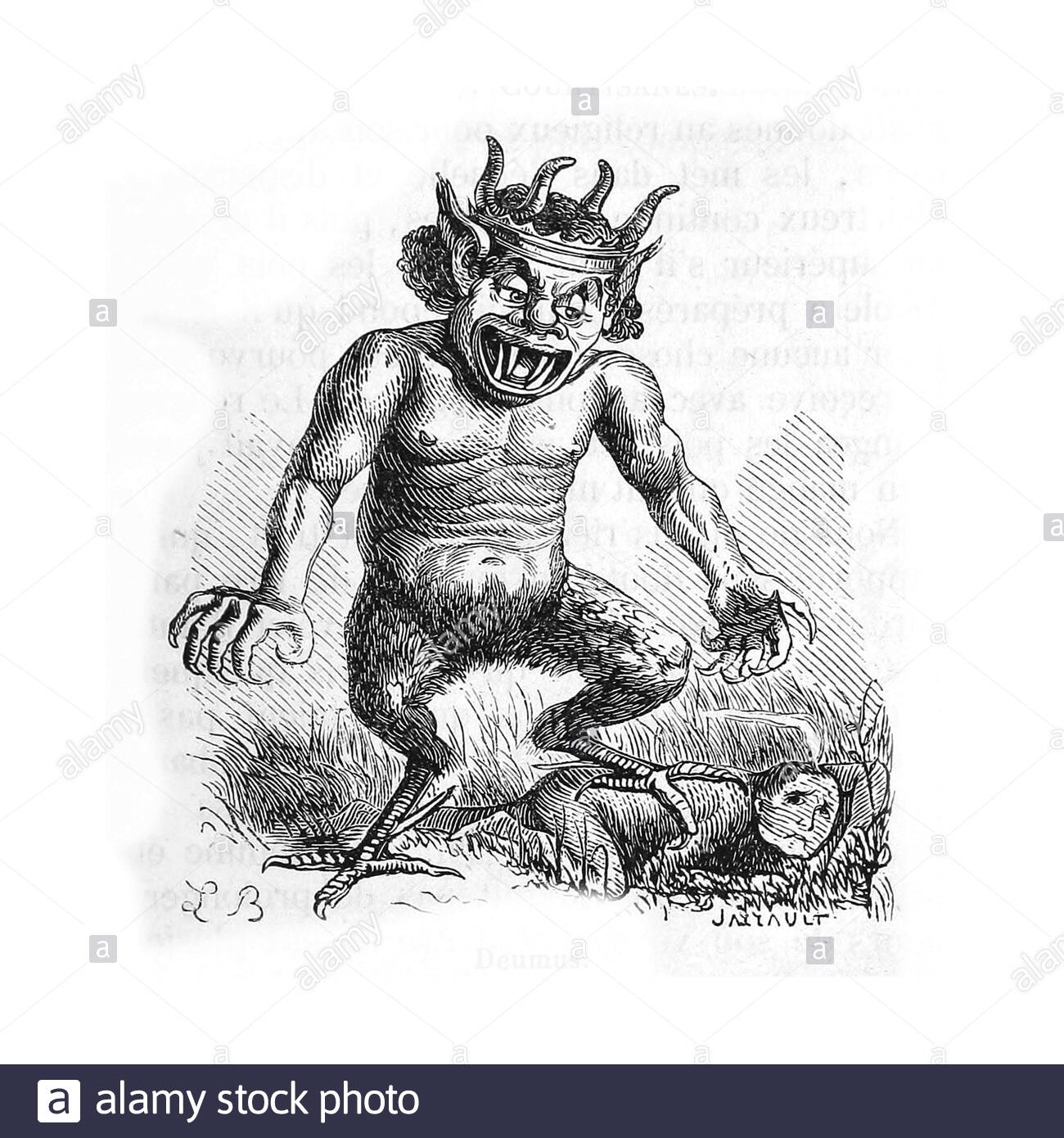 Demon Etching High Resolution Stock Photography and Images - Alamy