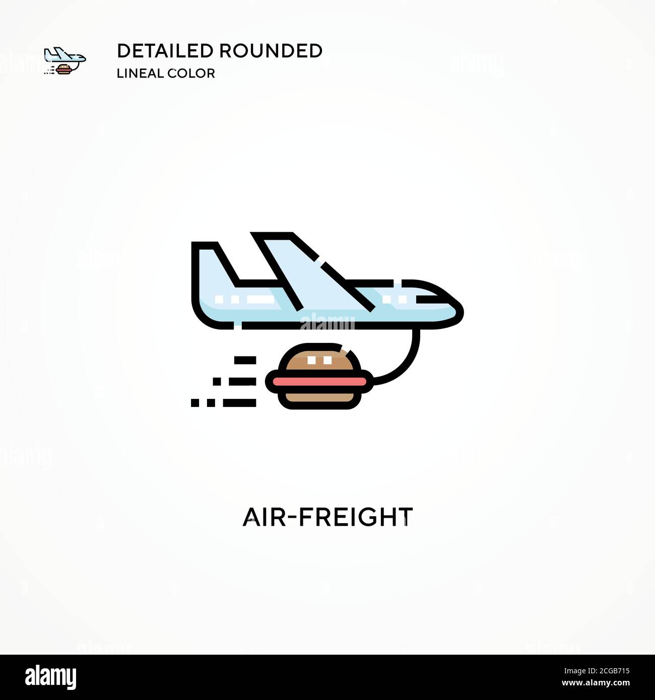 Air-freight vector icon. Modern vector illustration concepts. Easy to ...