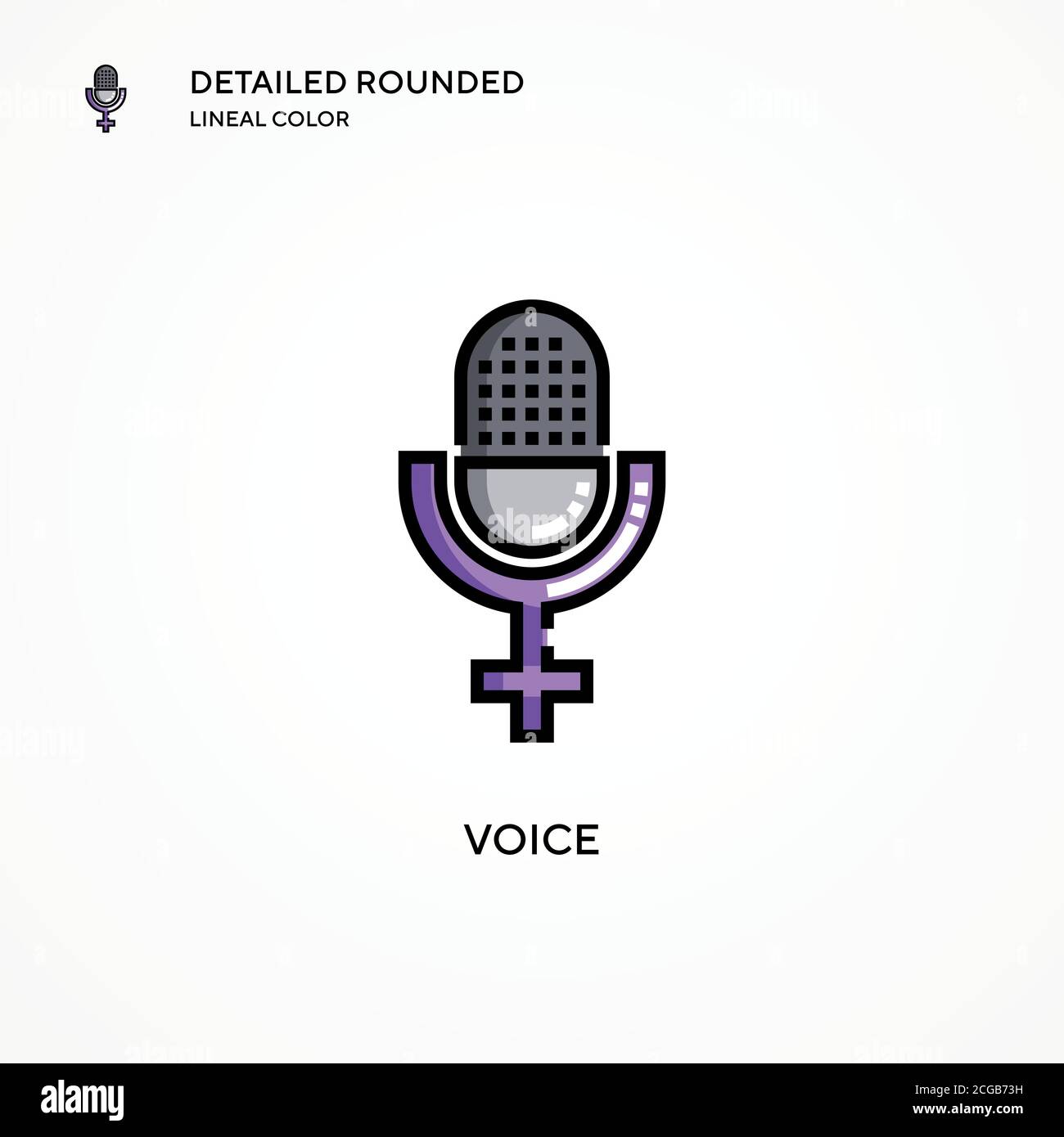Voice vector icon. Modern vector illustration concepts. Easy to edit ...