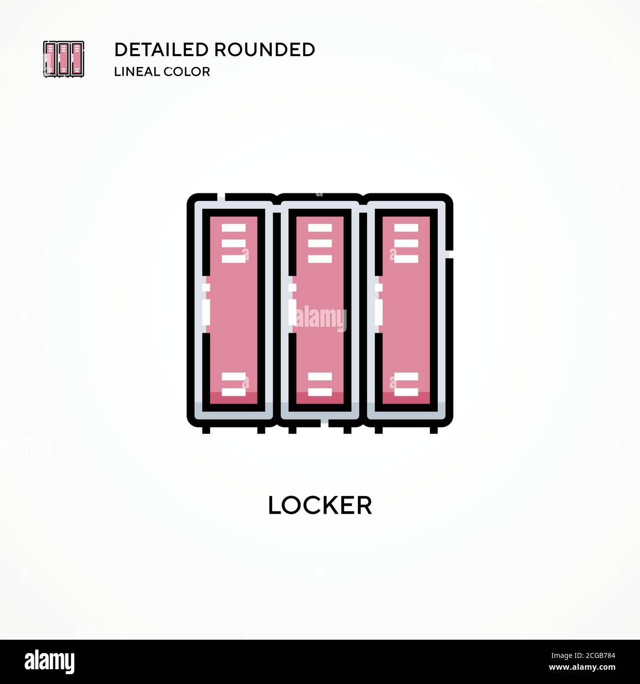 Locker vector icon. Modern vector illustration concepts. Easy to edit ...