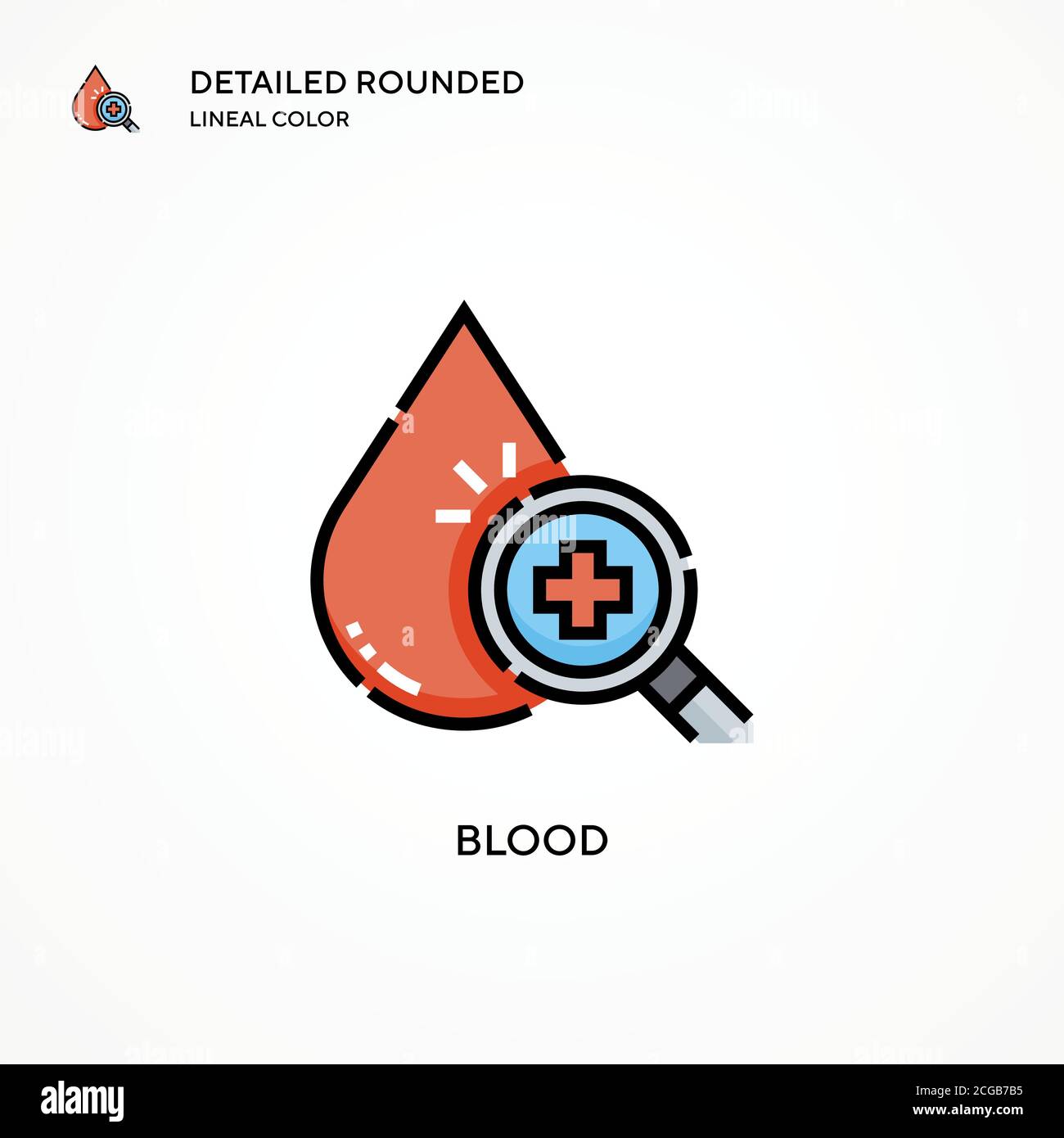 Blood vector icon. Modern vector illustration concepts. Easy to edit ...
