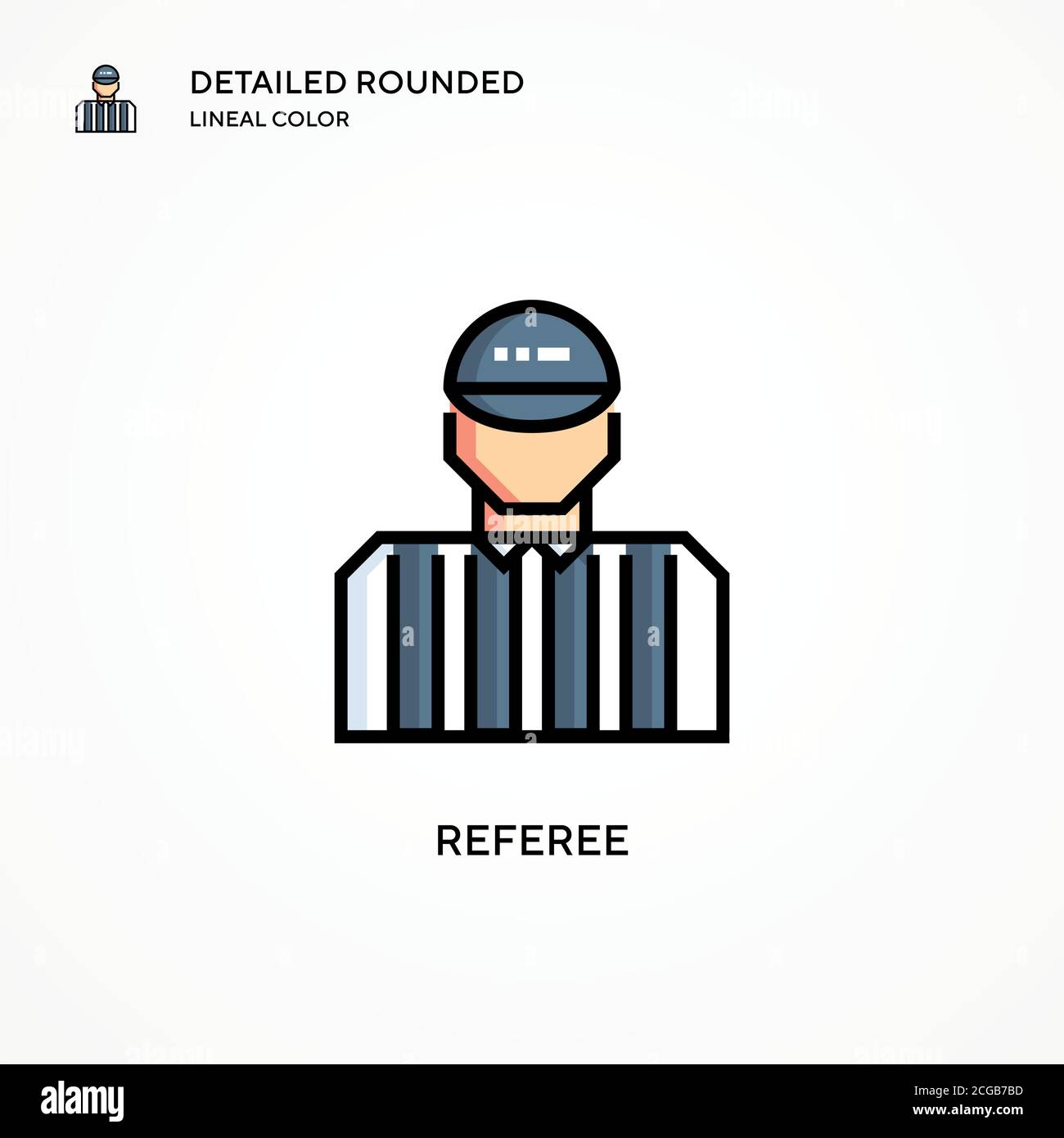 Referee vector icon. Modern vector illustration concepts. Easy to edit ...