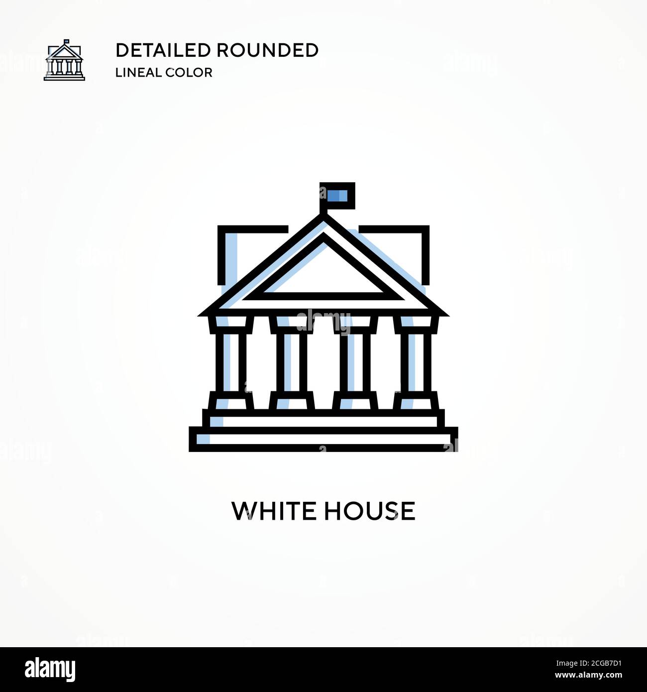 Architecture white house washington dc historical Stock Vector Images ...