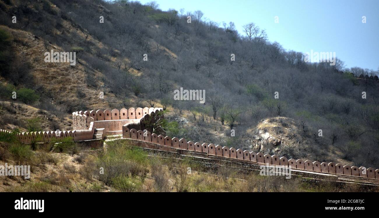 Forts of various rajputana kingdom in Jaipur rajasthan Stock Photo - Alamy