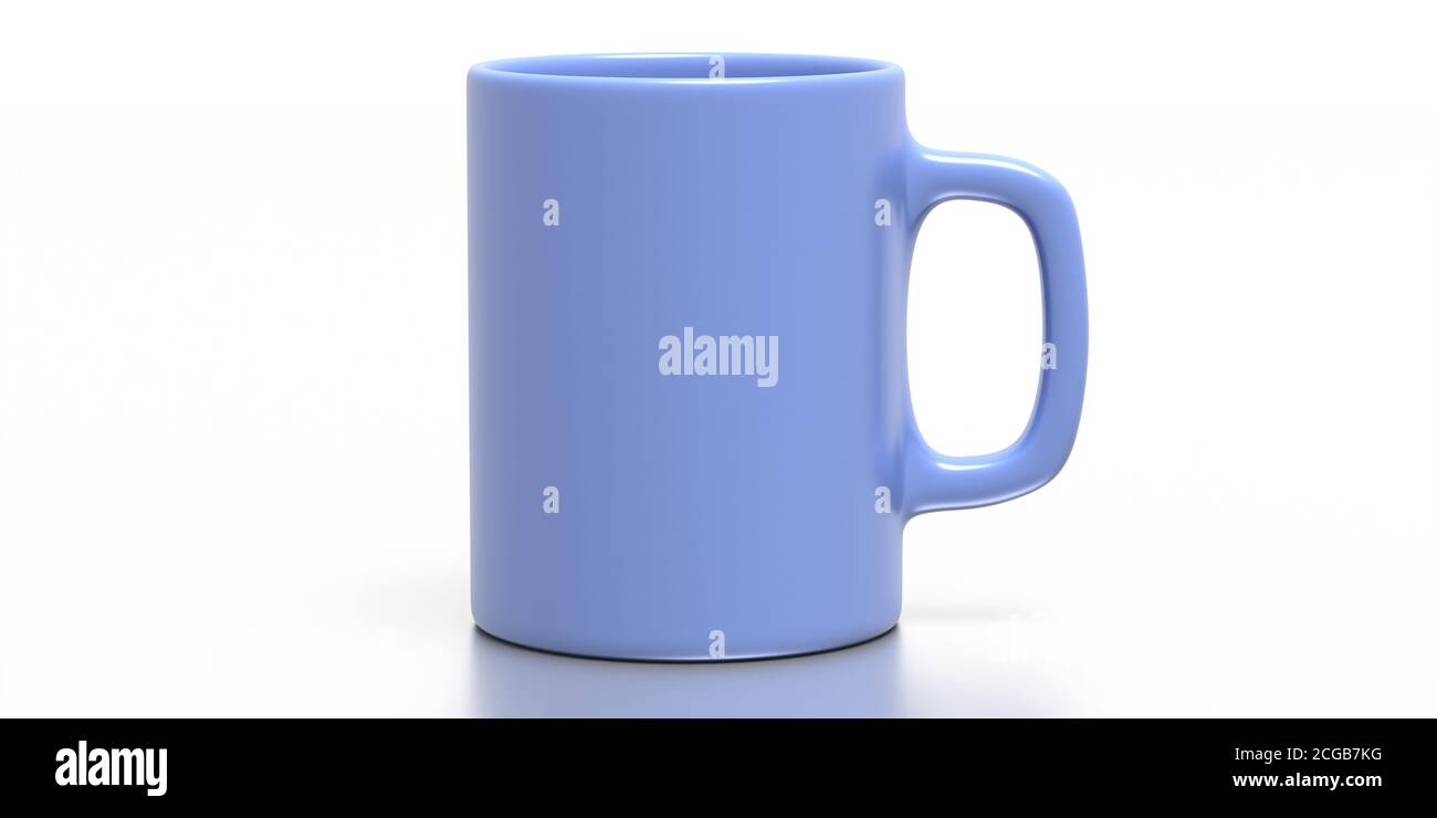 Coffee mug isolated against white background. Hot beverage cup mockup ...