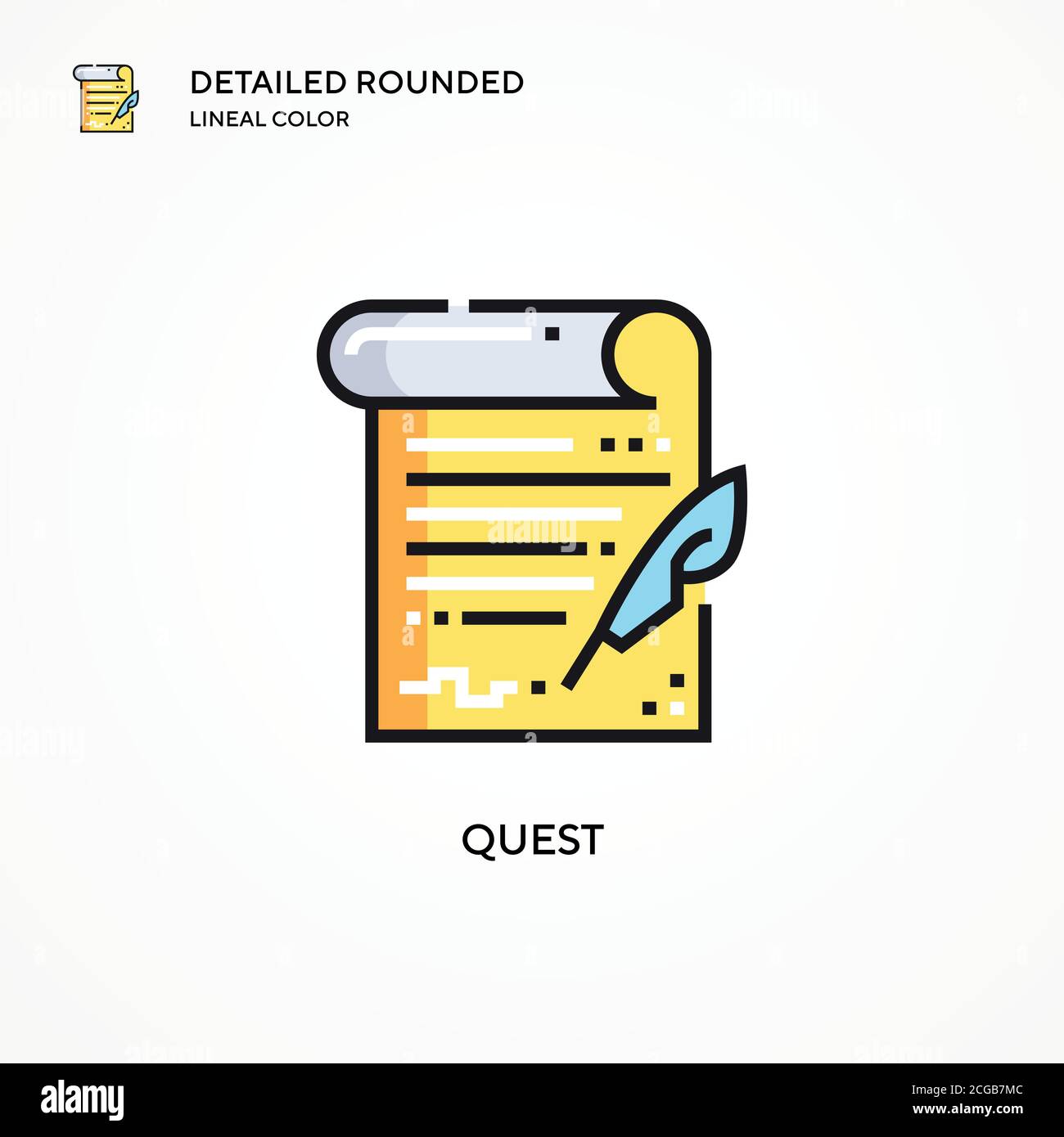 Quest vector icon. Modern vector illustration concepts. Easy to edit ...