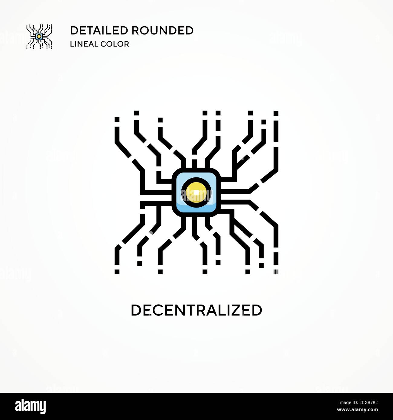 Data Decentralization Stock Vector Images Alamy