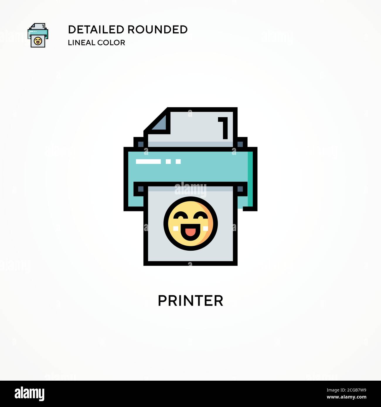 Printer vector icon. Modern vector illustration concepts. Easy to edit ...