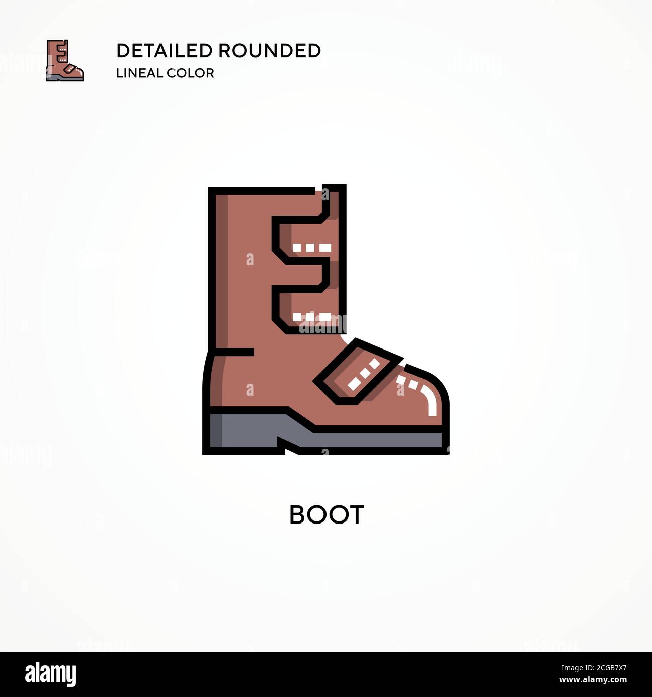Boot vector icon. Modern vector illustration concepts. Easy to edit and ...