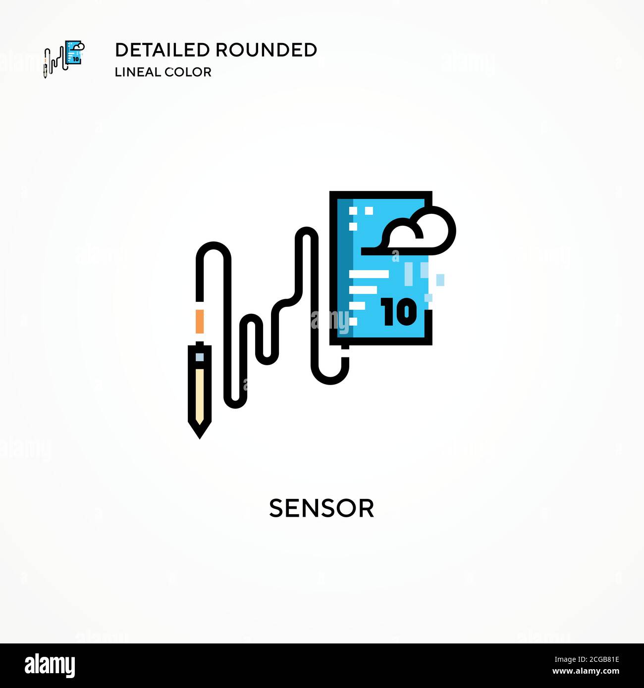 Sensor vector icon. Modern vector illustration concepts. Easy to edit ...
