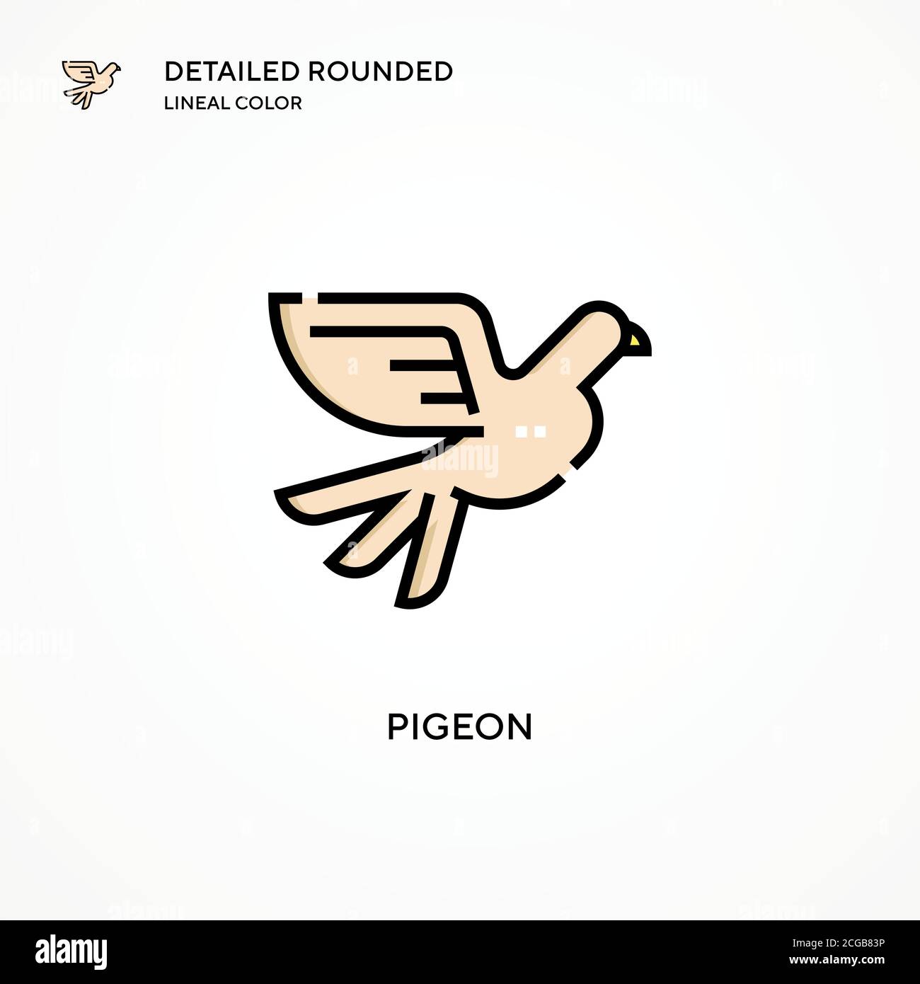 Common rock pigeon Stock Vector Images - Alamy