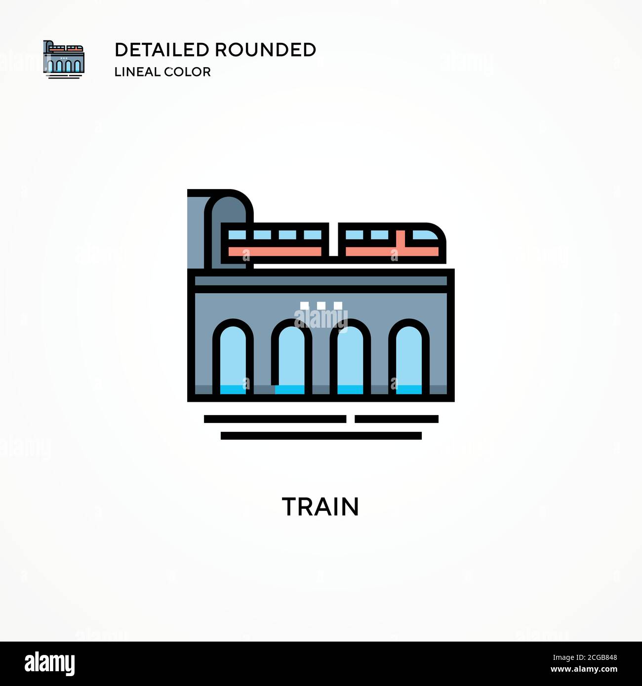 Train vector icon. Modern vector illustration concepts. Easy to edit ...