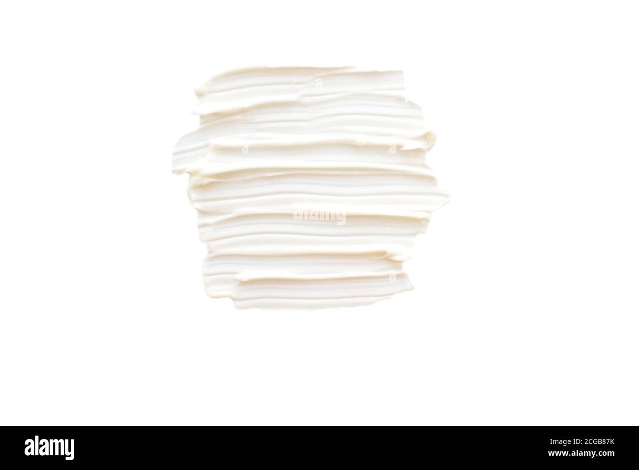 Delicate texture of white cream on a white background Stock Photo - Alamy