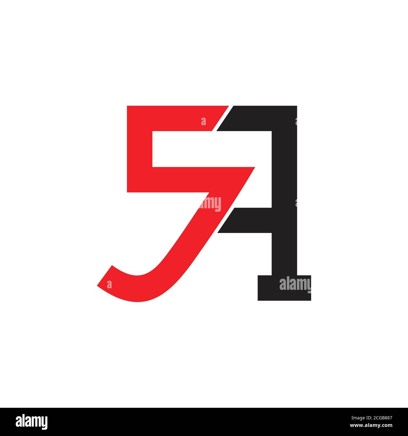 abstract letter sa geometric logo Stock Vector Image & Art - Alamy