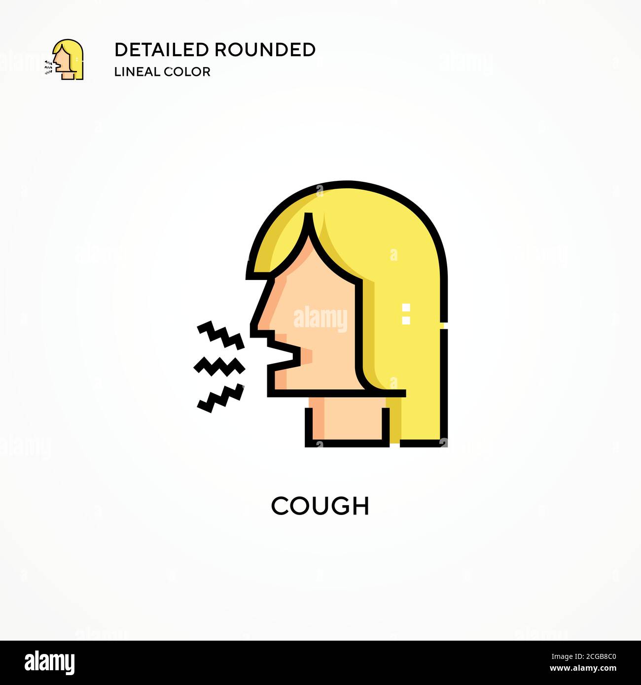 Cough vector icon. Modern vector illustration concepts. Easy to edit ...