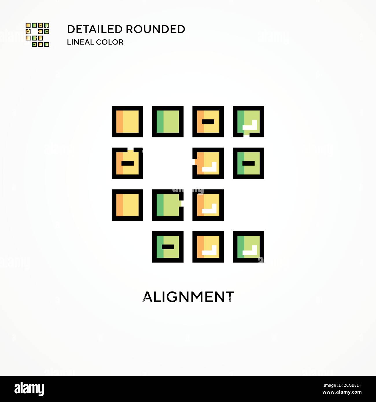 Alignment vector icon. Modern vector illustration concepts. Easy to ...