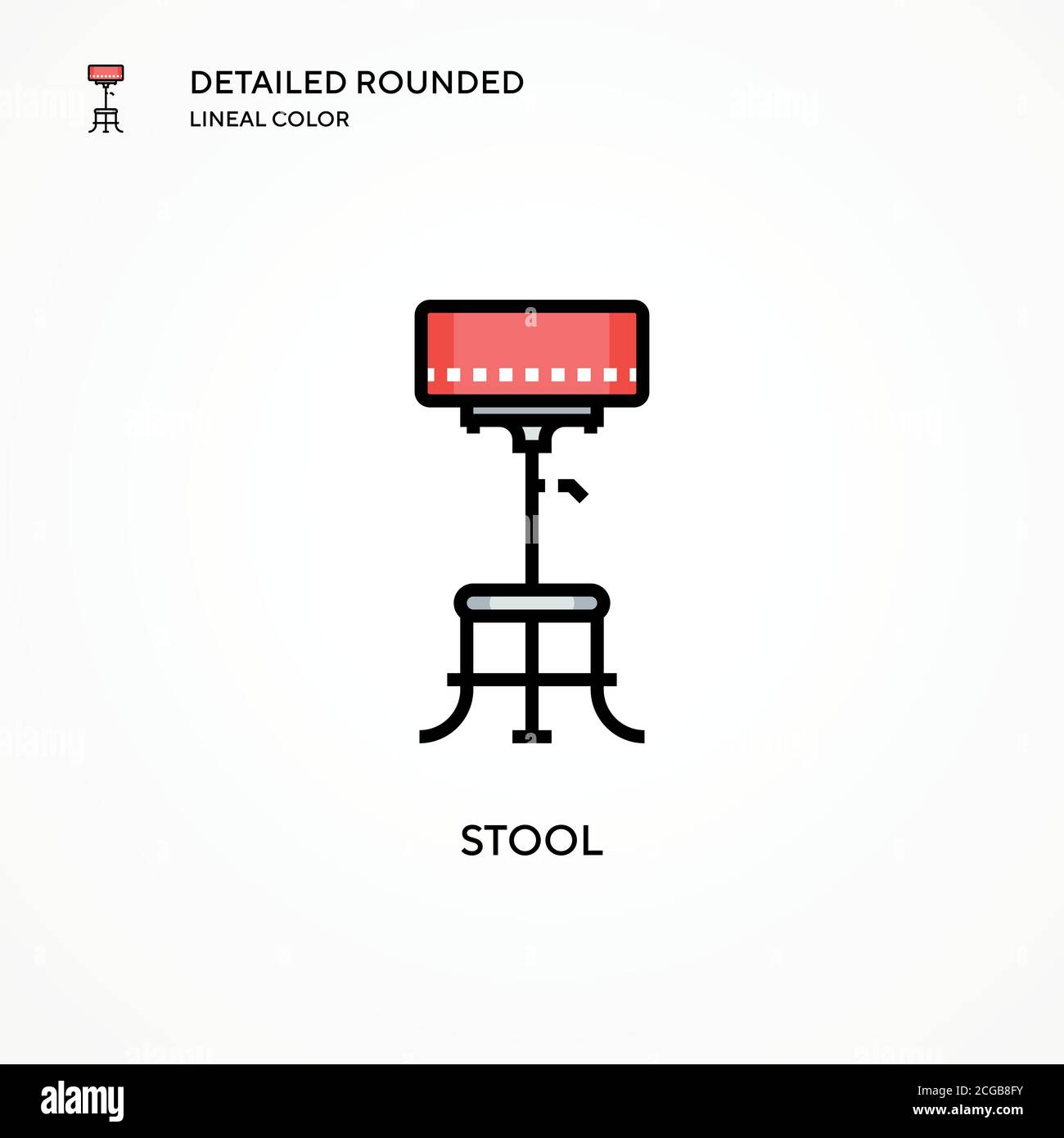 Stool vector icon. Modern vector illustration concepts. Easy to edit ...