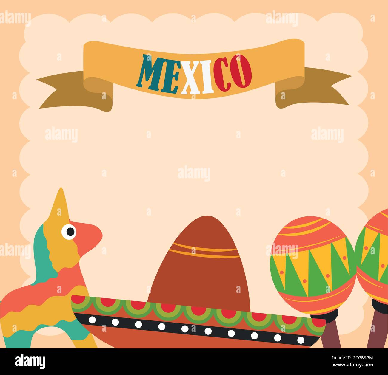 mexican independence day, hat pinata donkey maracas decoration ...