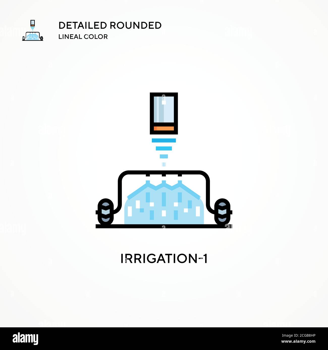 Irrigation-1 vector icon. Modern vector illustration concepts. Easy to ...