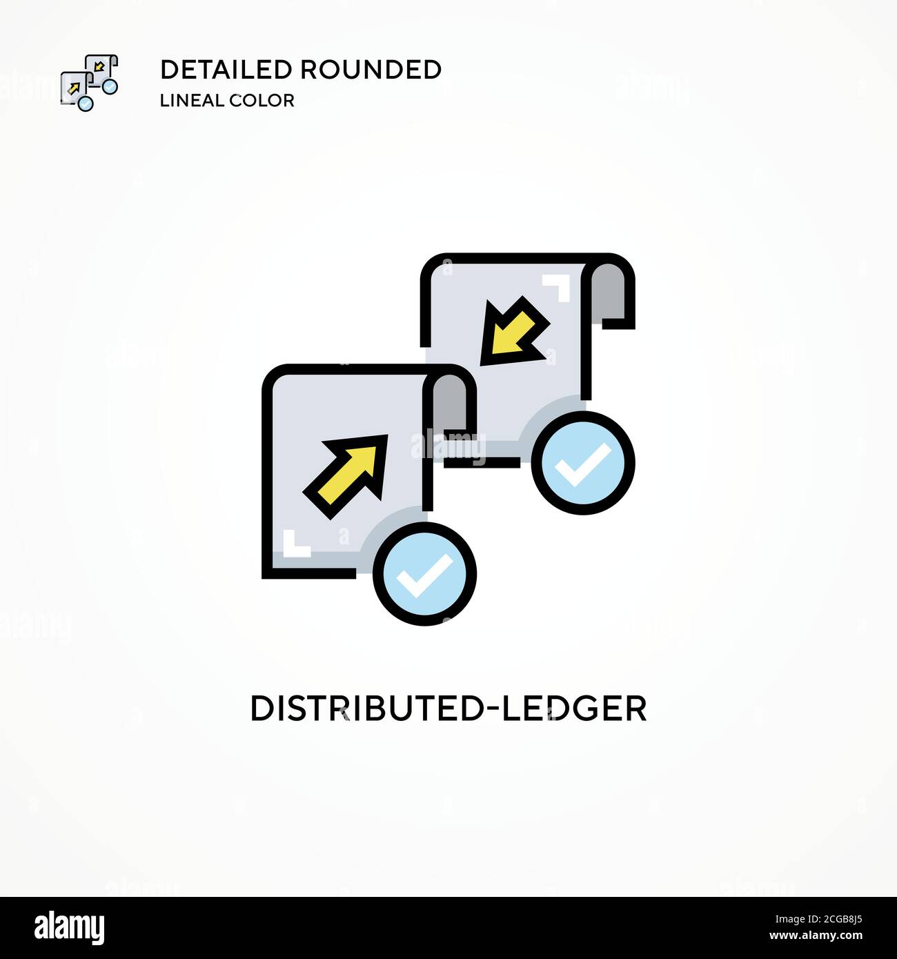 Distributed-ledger vector icon. Modern vector illustration concepts ...