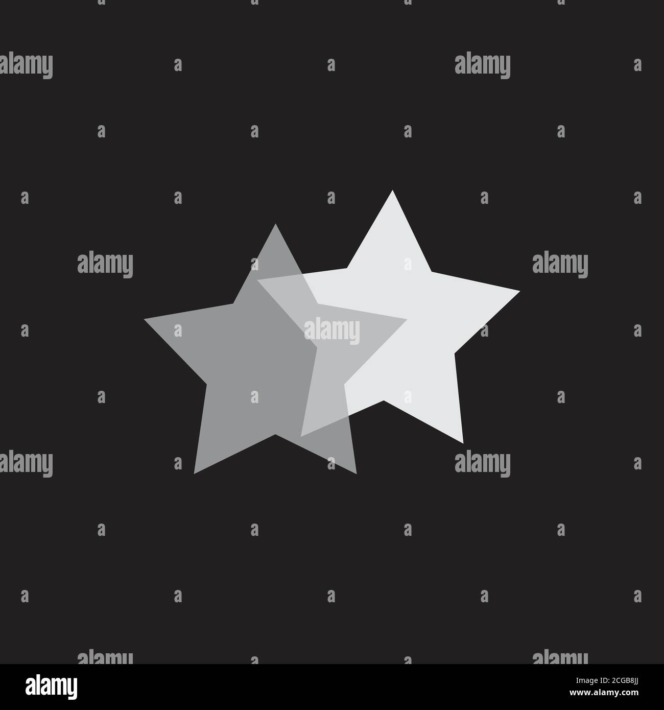 linked geometric two star symbol logo vector Stock Vector Image & Art ...