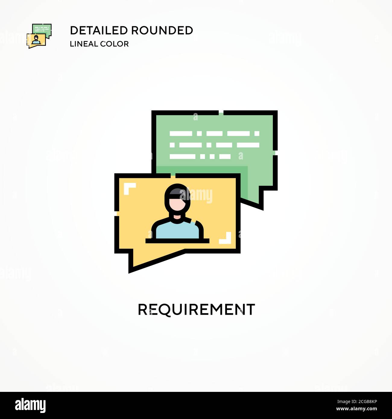 Requirement vector icon. Modern vector illustration concepts. Easy to ...