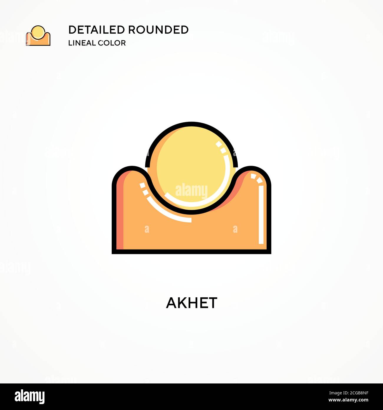Akhet vector icon. Modern vector illustration concepts. Easy to edit ...
