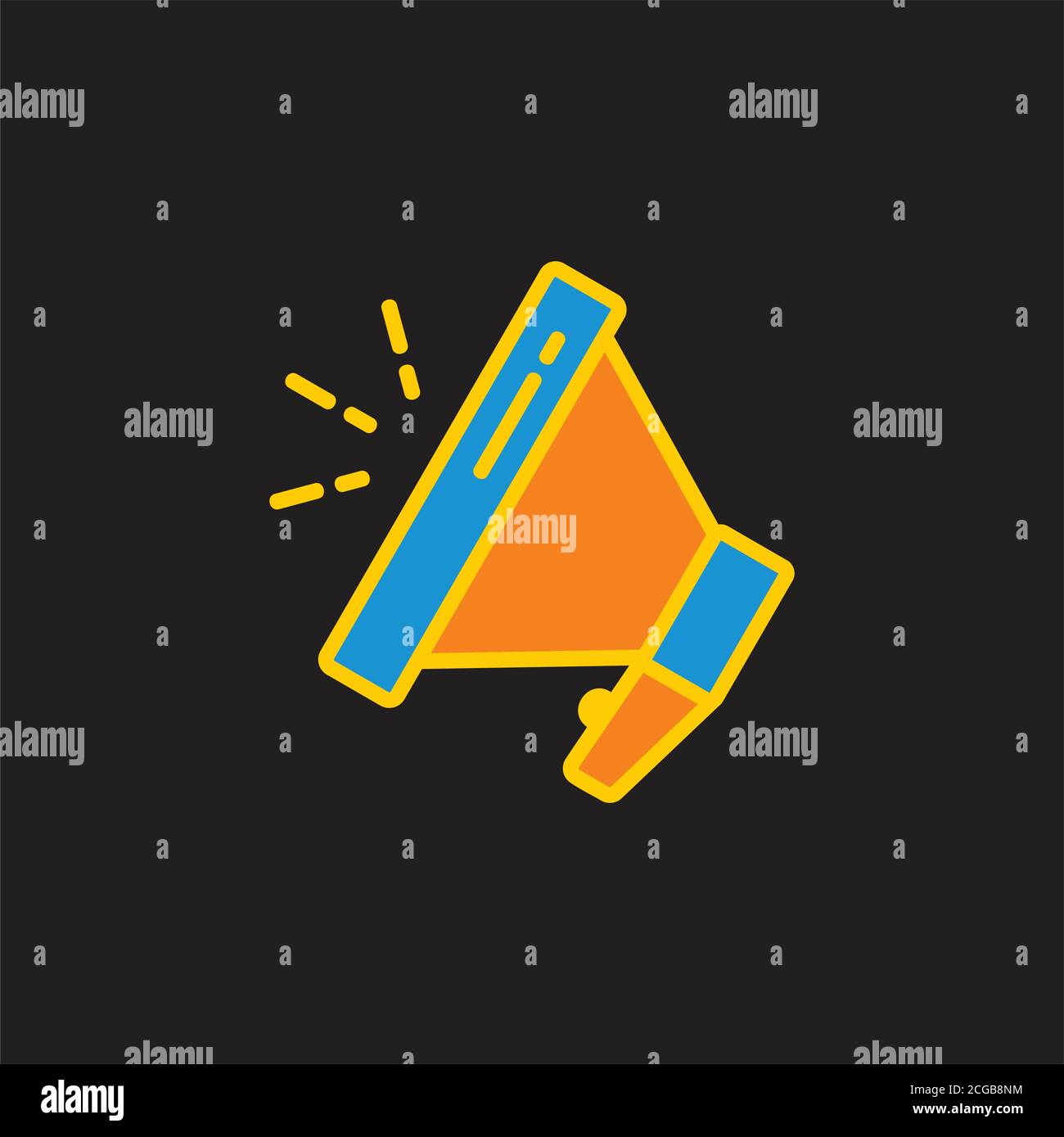 megaphone speaker colorful symbol logo vector Stock Vector Image & Art ...