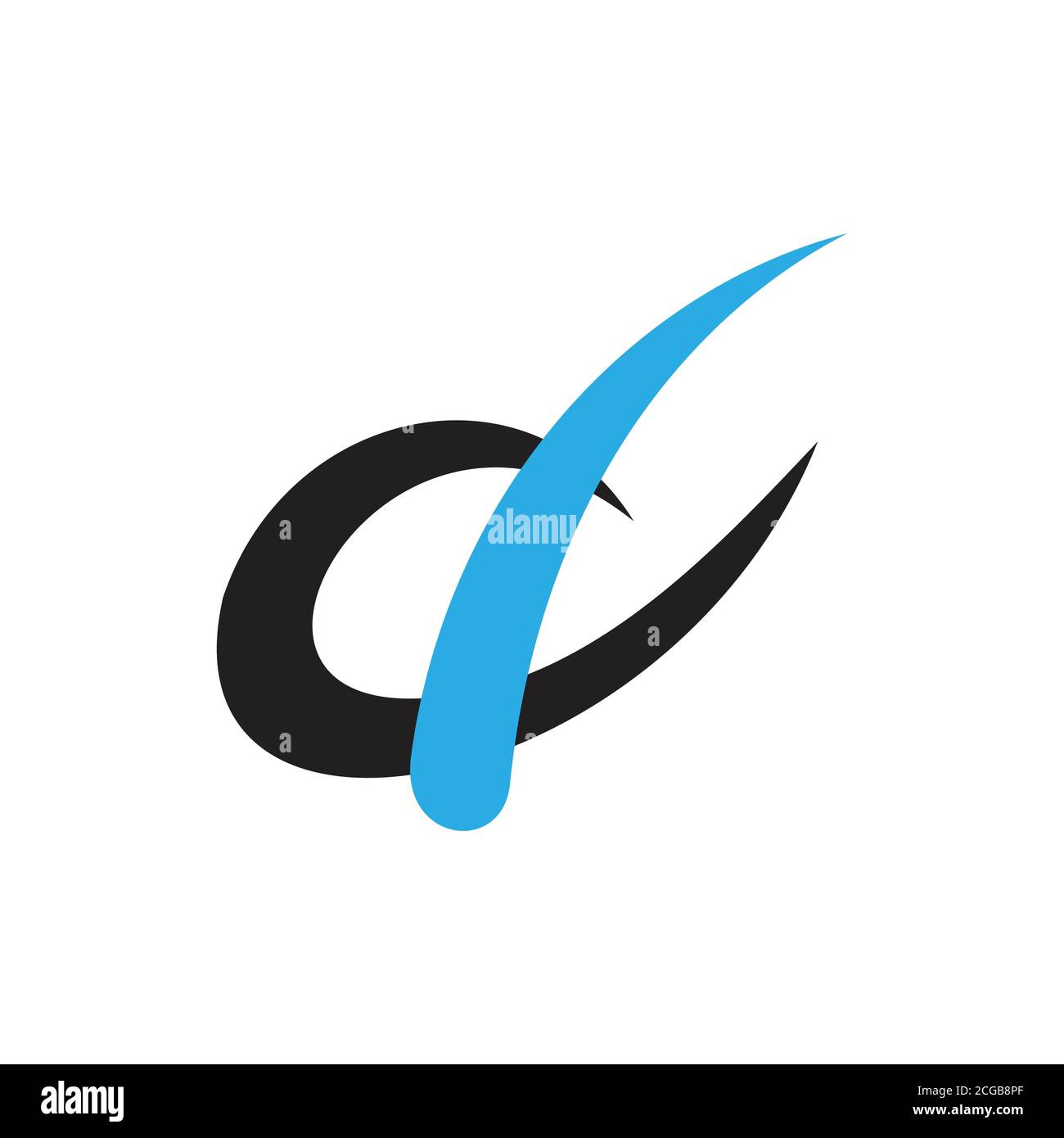 letter d simple curves motion logo vector Stock Vector Image & Art - Alamy