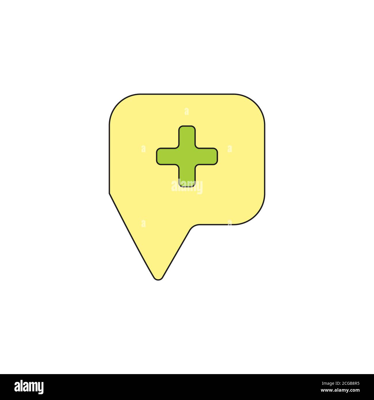 plus medicate bubble talk symbol vector Stock Vector Image & Art - Alamy