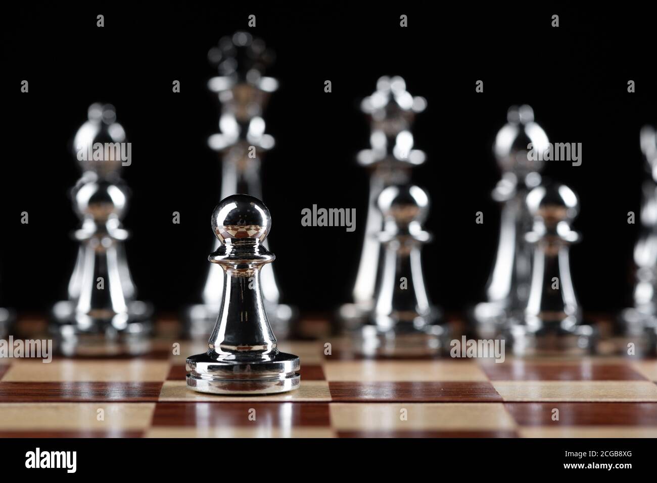 Black steel chess pieces hi-res stock photography and images - Alamy