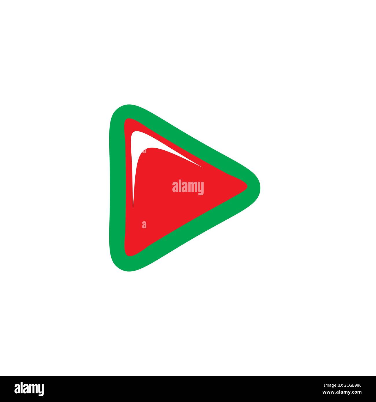 triangle player shine arrow logo vector Stock Vector Image & Art - Alamy