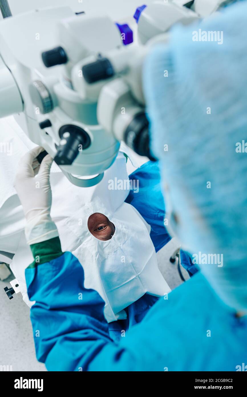 Eye laser surgery mask hi-res stock photography and images - Alamy