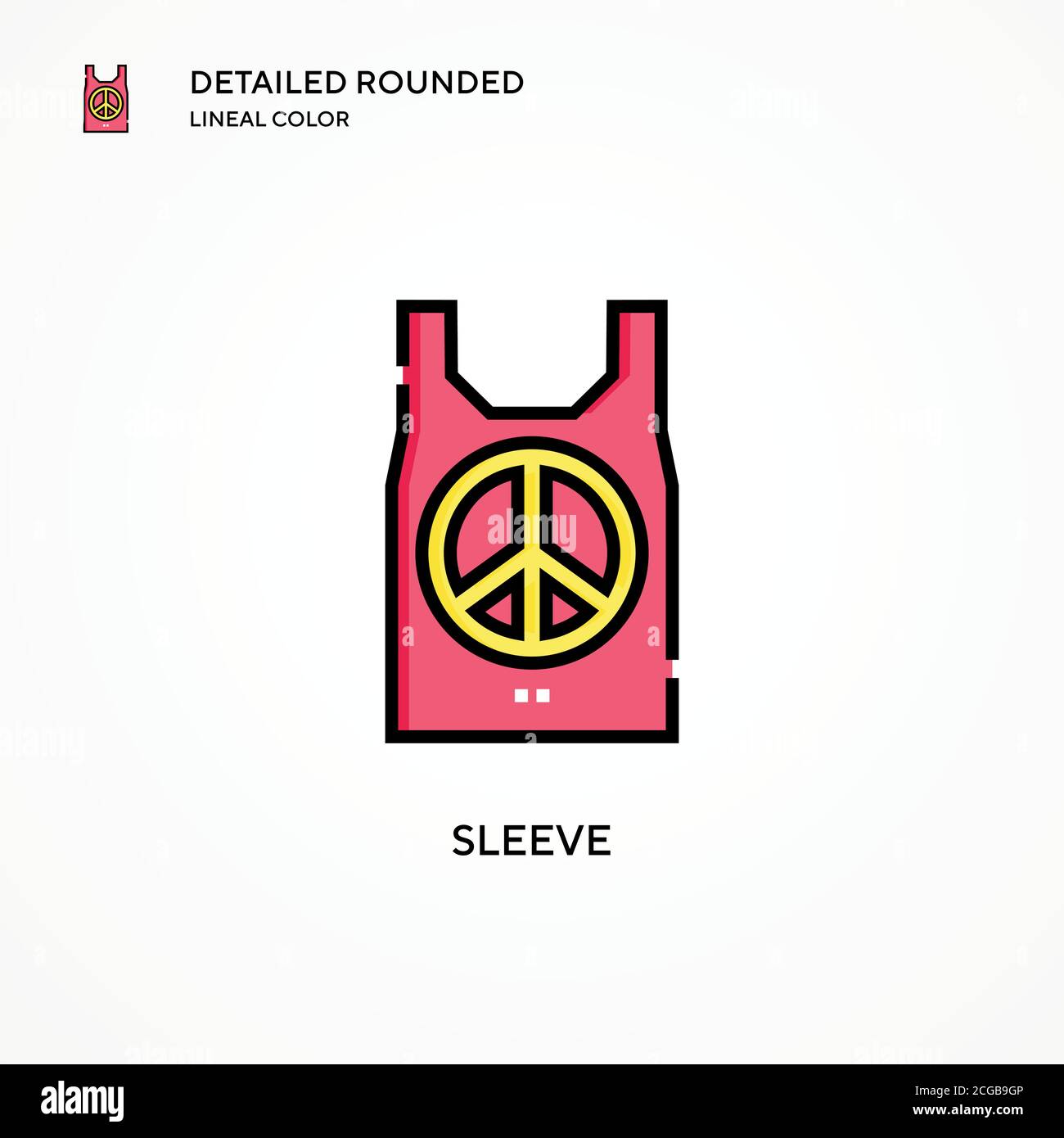Sleeve vector icon. Modern vector illustration concepts. Easy to edit ...