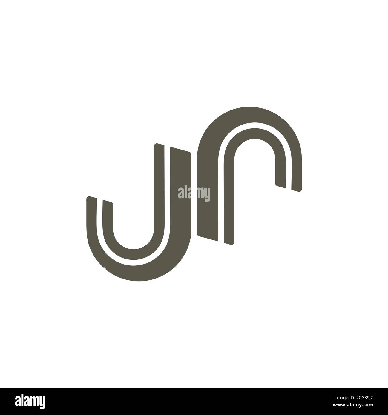 letter jr stripes geometric line logo vector Stock Vector Image & Art ...