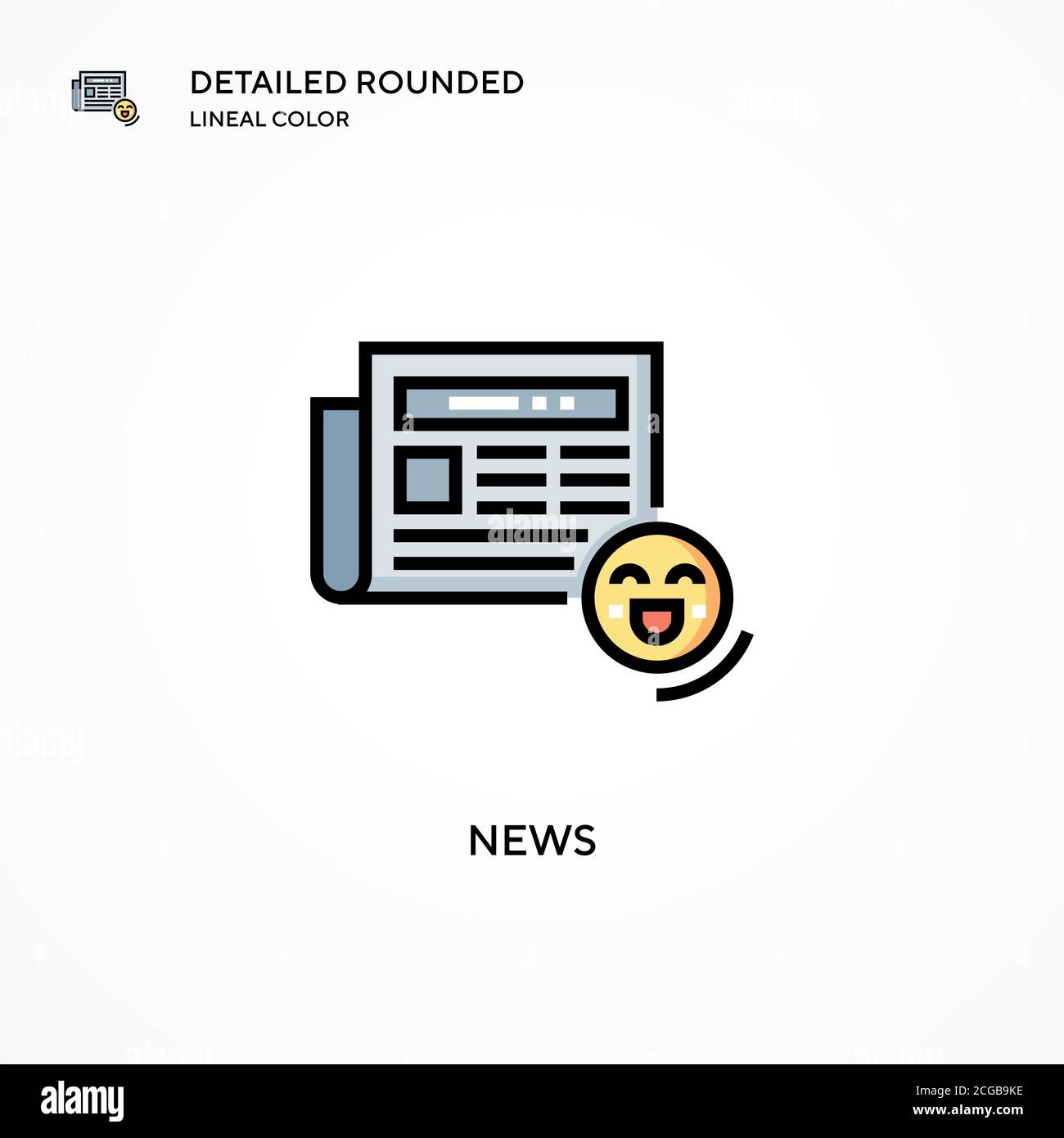 News vector icon. Modern vector illustration concepts. Easy to edit and ...