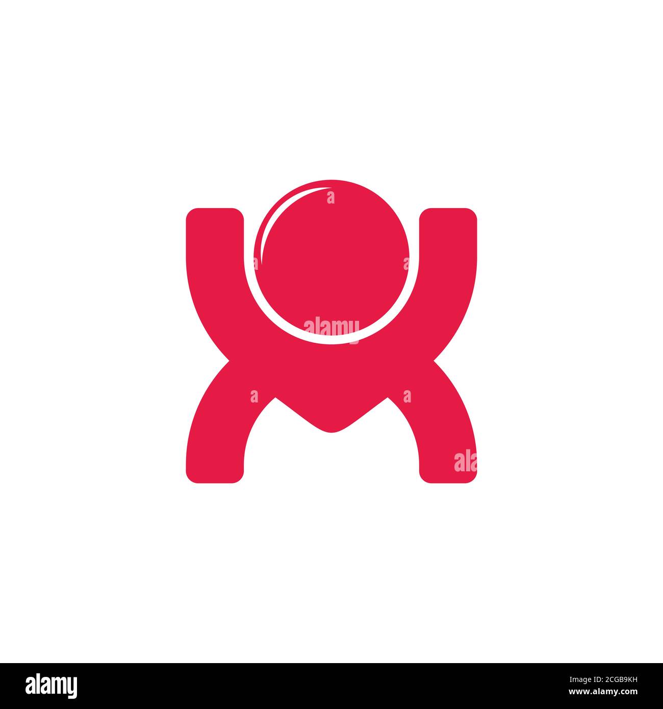 abstract circle geometric line letter ox logo vector Stock Vector Image ...