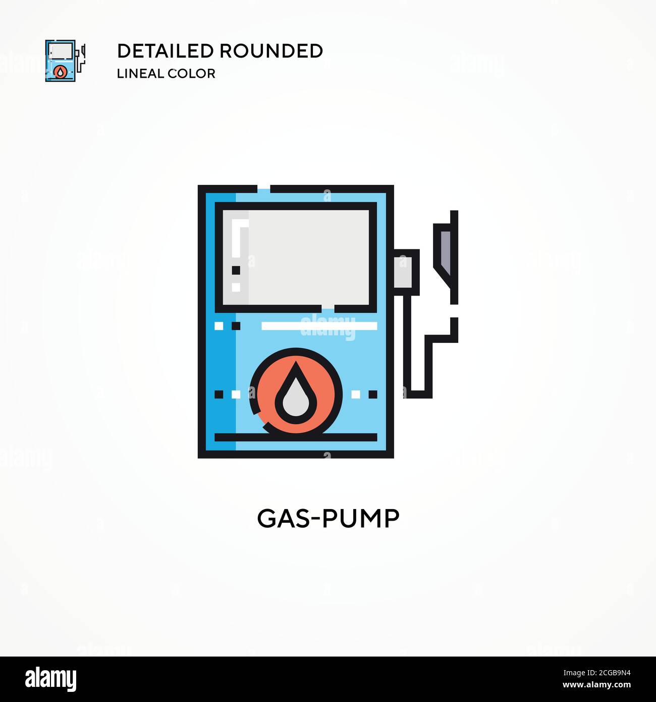 Gas-pump vector icon. Modern vector illustration concepts. Easy to edit ...