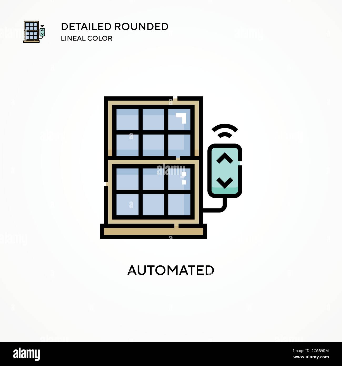 Automated vector icon. Modern vector illustration concepts. Easy to ...