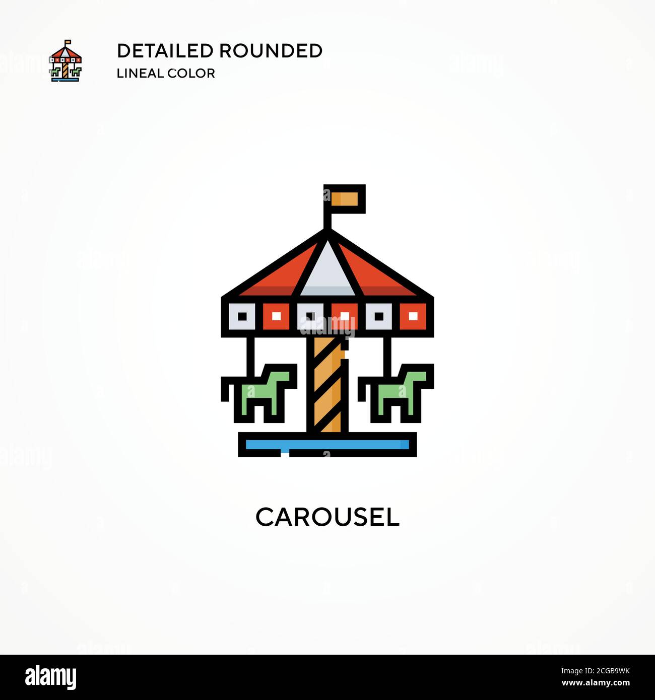 Carousel vector icon. Modern vector illustration concepts. Easy to edit ...