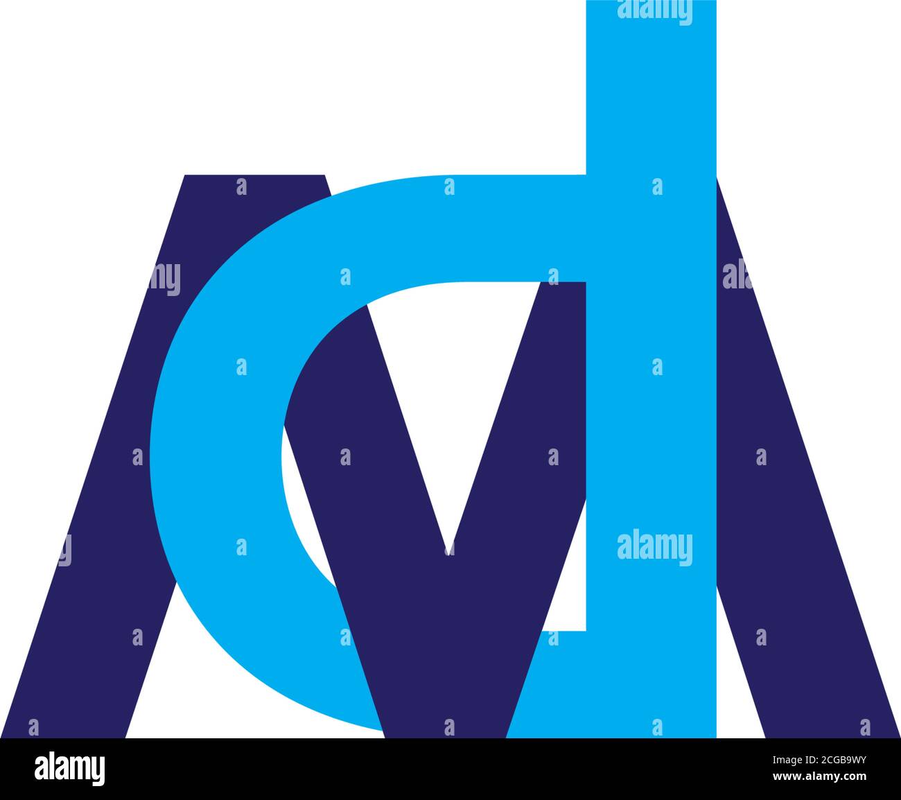 letter md linked colorful logo vector Stock Vector Image & Art - Alamy