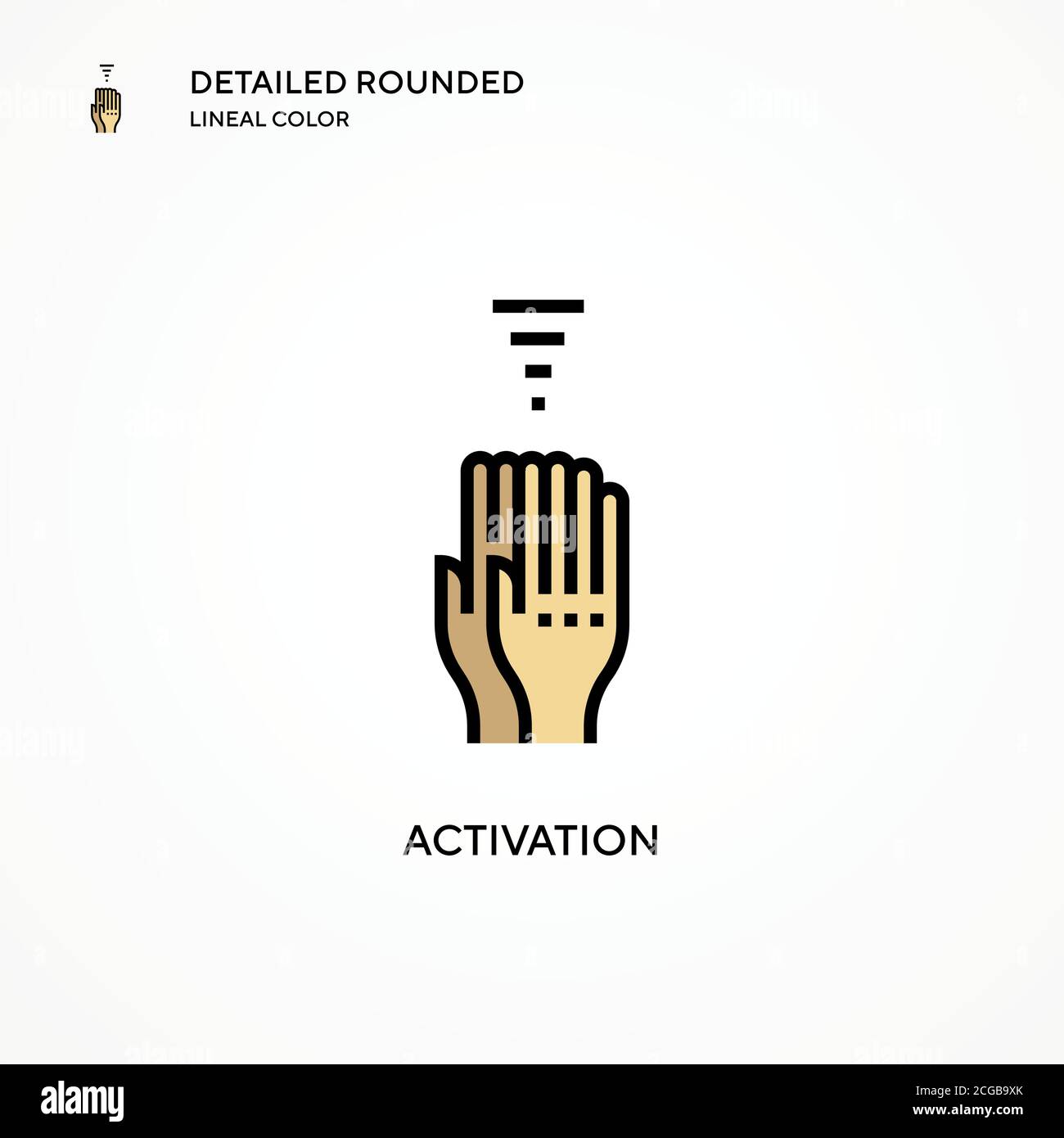 Activation vector icon. Modern vector illustration concepts. Easy to ...
