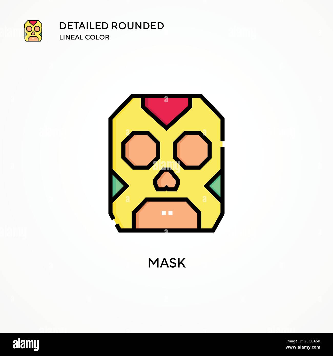 Mask vector icon. Modern vector illustration concepts. Easy to edit and ...