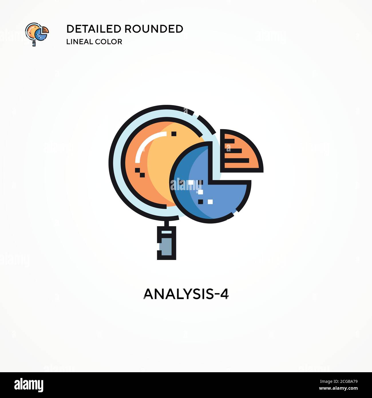 Analysis-4 vector icon. Modern vector illustration concepts. Easy to ...