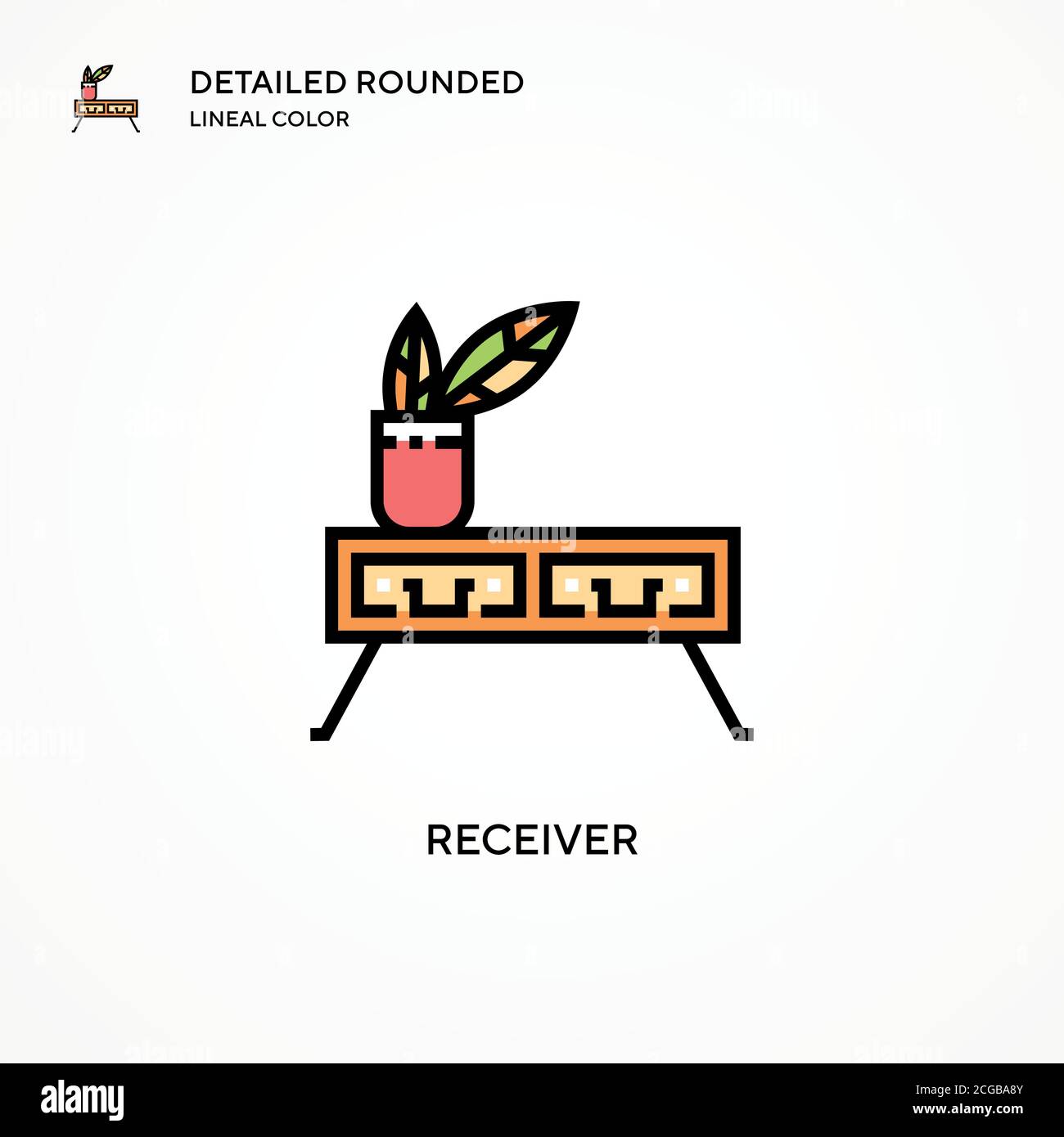 Receiver vector icon. Modern vector illustration concepts. Easy to edit ...